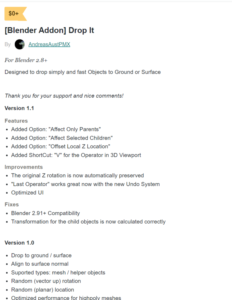 【Blender2.9】無料アドオンDrop itでできること、検証してみた | CGbox