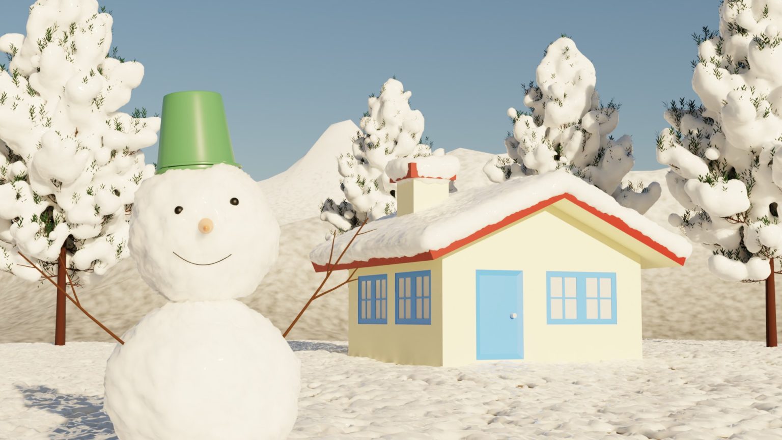 【Blender3.5】雪景色のモデリング方法を紹介！ | CGbox