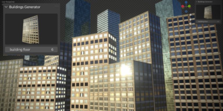 【アセット紹介】Procedural Building Generator 2 – 色んな形状に変形できる建物セット | CGbox