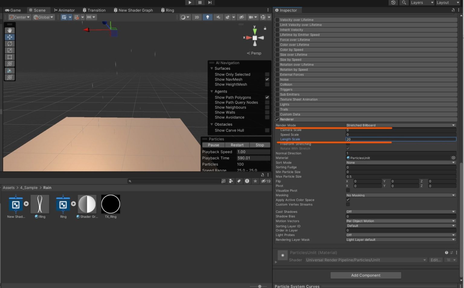 【Unity】雨が降っている表現の作り方 | CGbox