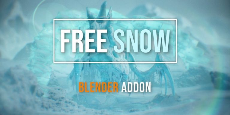 【アドオン紹介】Free Snow + Procedural Ice Generator – 雪をワンクリックで追加 | CGbox