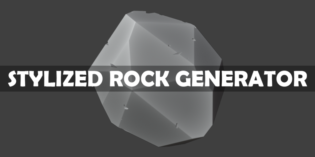 【アドオン紹介】Stylized Rock Generator – カスタマイズ自在な岩を生成！ | CGbox