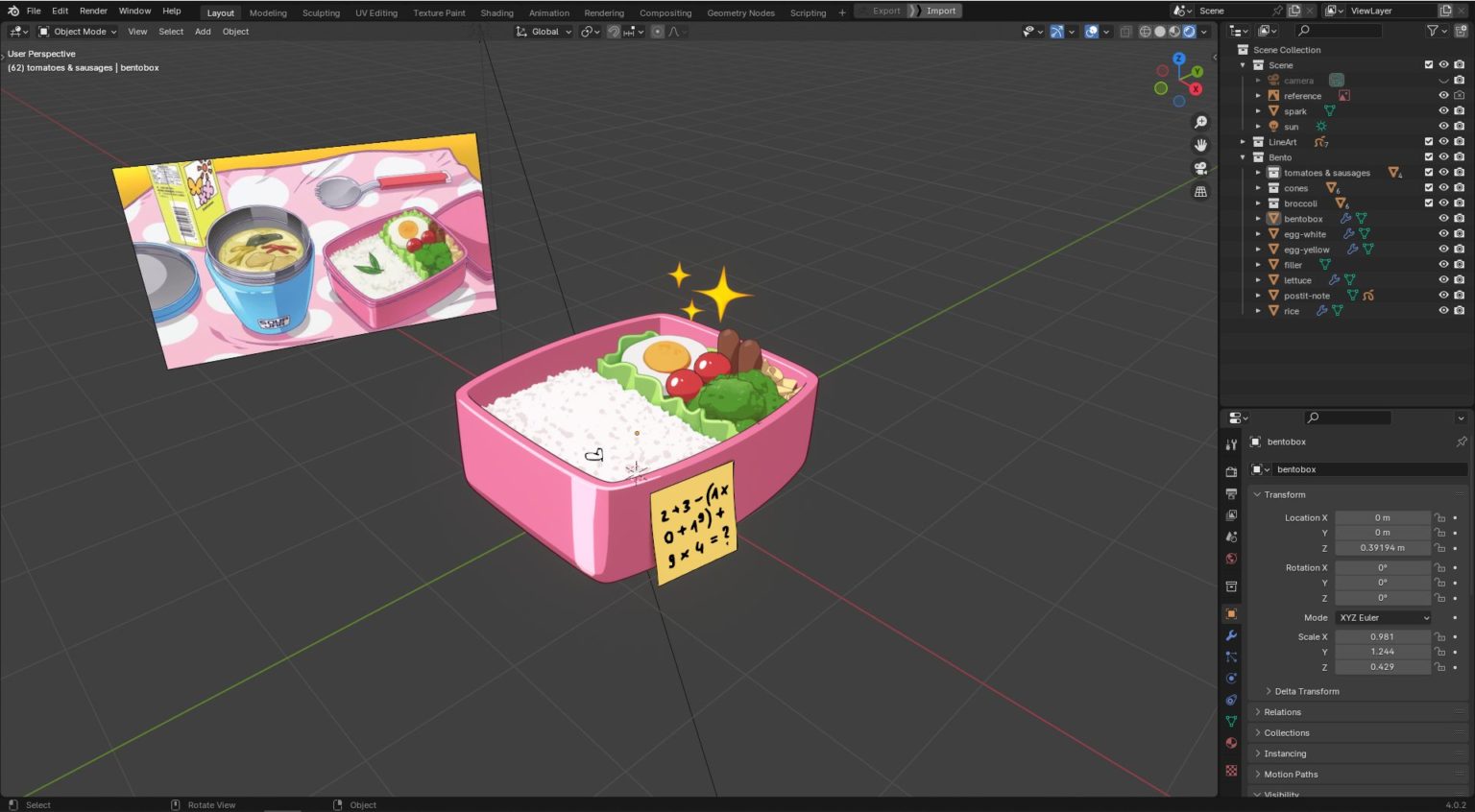 【アセット紹介】Bento Box – セルルック作品 + 学習ファイル！ | CGbox
