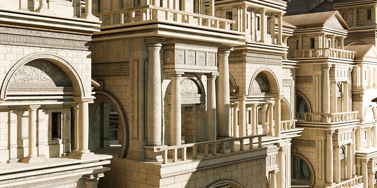 【アセット紹介】Classical Architecture Kitbash – ローポリ古典建築アセット！ | CGbox