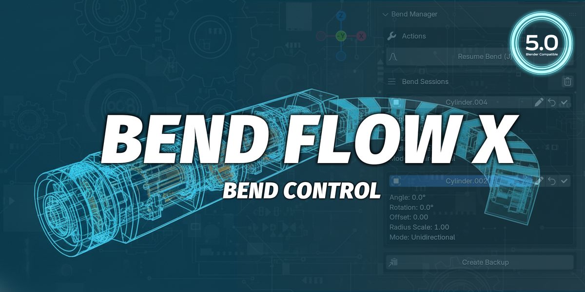 【アドオン紹介】Bend Flow X – 直感的なインターフェイスで折り曲げ！ | CGbox